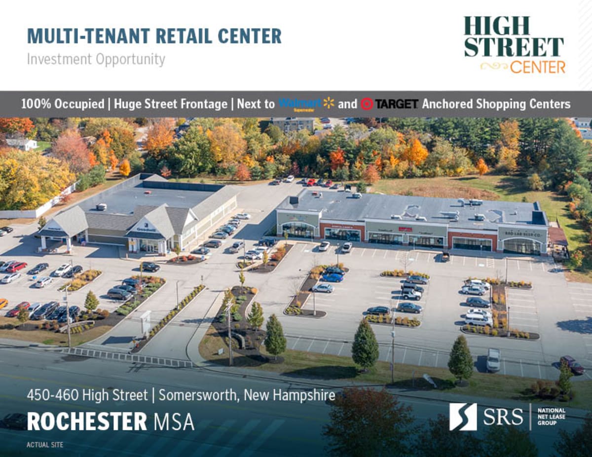 Somersworth, NH - 450-460 High Street Center | Retail investment sale ...