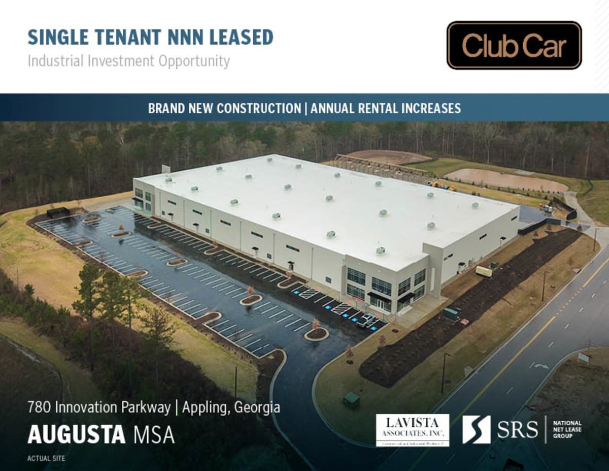 Appling, GA - Club Car | Industrial investment sale in Appling, Georgia ...