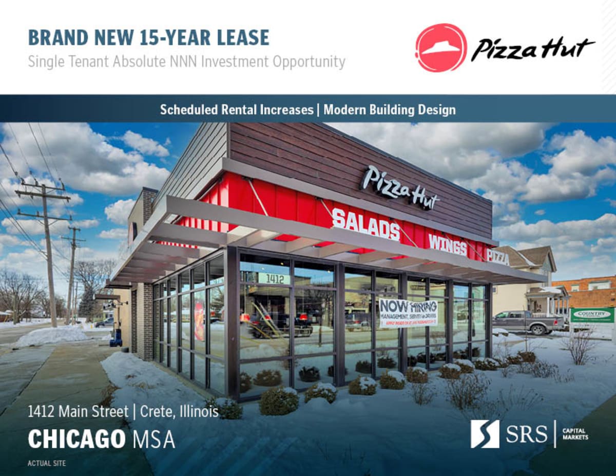 Crete, IL - Pizza Hut | Retail investment sale in Crete, Illinois - SRS