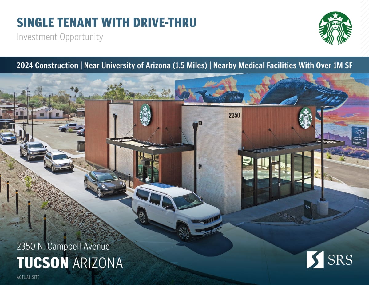 Tucson, AZ - Starbucks (Grant Rd & Campbell Ave) | Retail investment sale in Tucson, Arizona - SRS