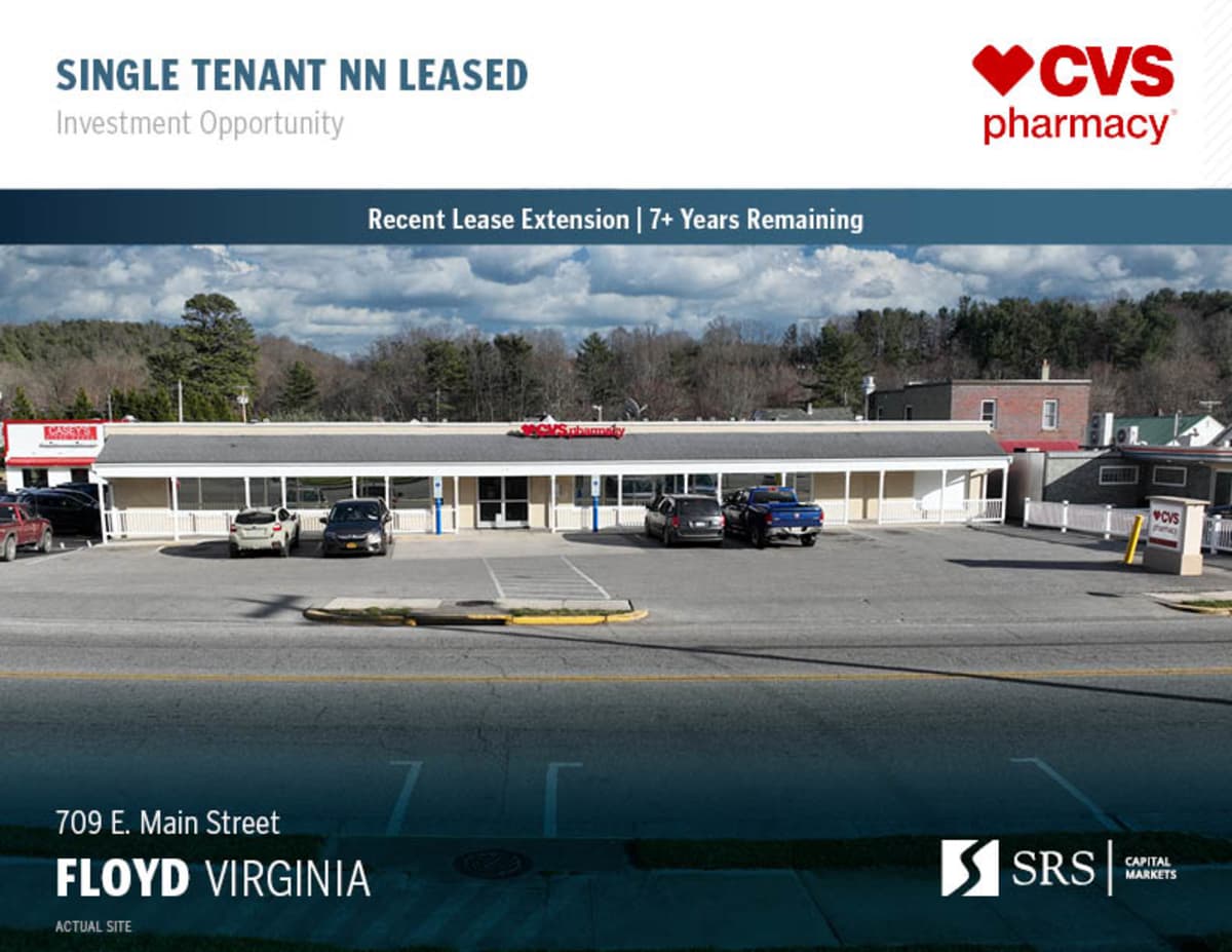 Floyd, VA - CVS Pharmacy | Retail investment sale in Floyd, Virginia - SRS