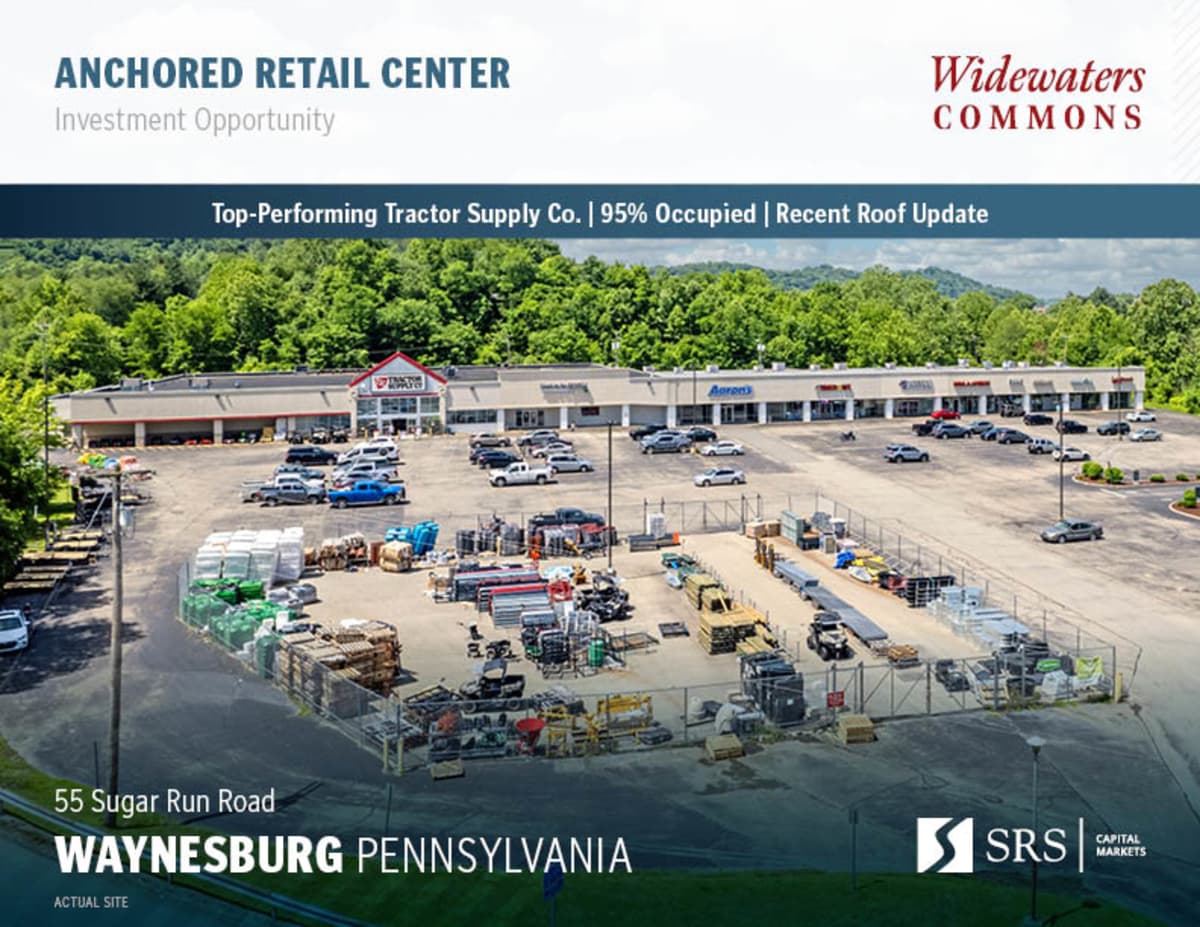 Waynesburg, PA - Widewaters Common | Retail investment sale in ...