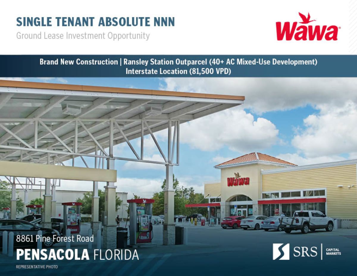 Pensacola, FL - Wawa | Retail investment sale in Pensacola, Florida - SRS
