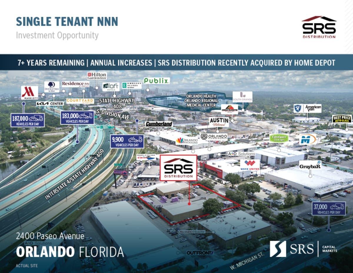 Orlando, FL - SRS Distribution | Industrial investment sale in Orlando ...