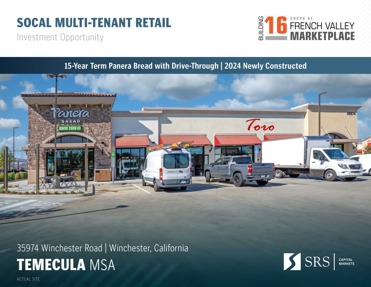 French Valley, CA - Shops at FVM Bldg 16 | Retail investment sale in ...