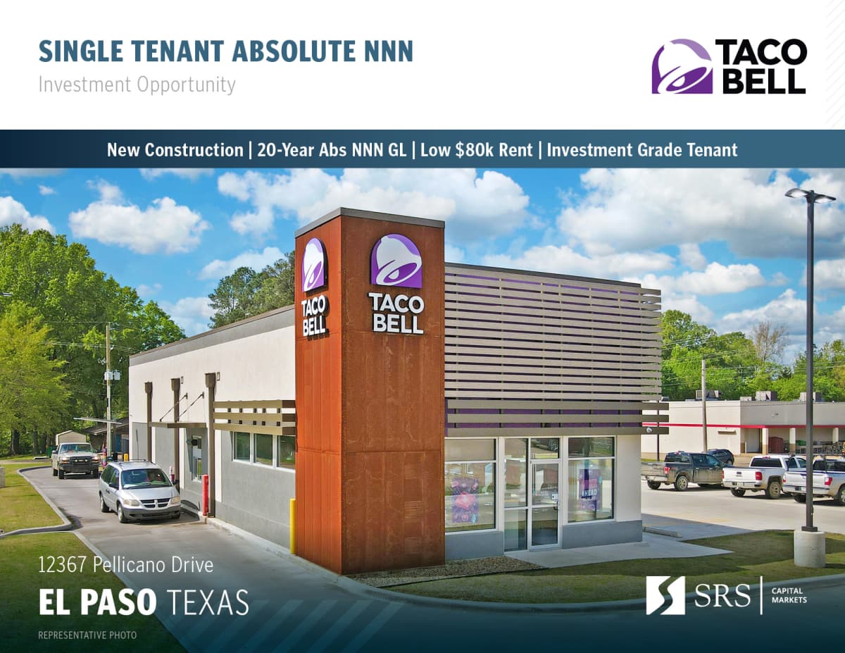 El Paso TX - Taco Bell | Retail investment sale in El Paso, Texas - SRS