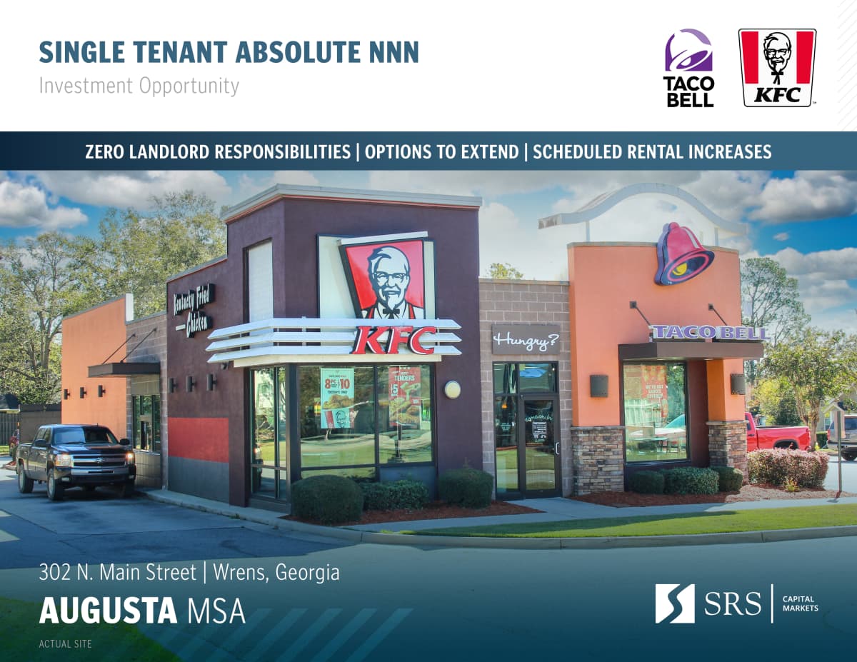 Wrens, GA - Taco Bell & KFC | Retail investment sale in Wrens, Georgia ...