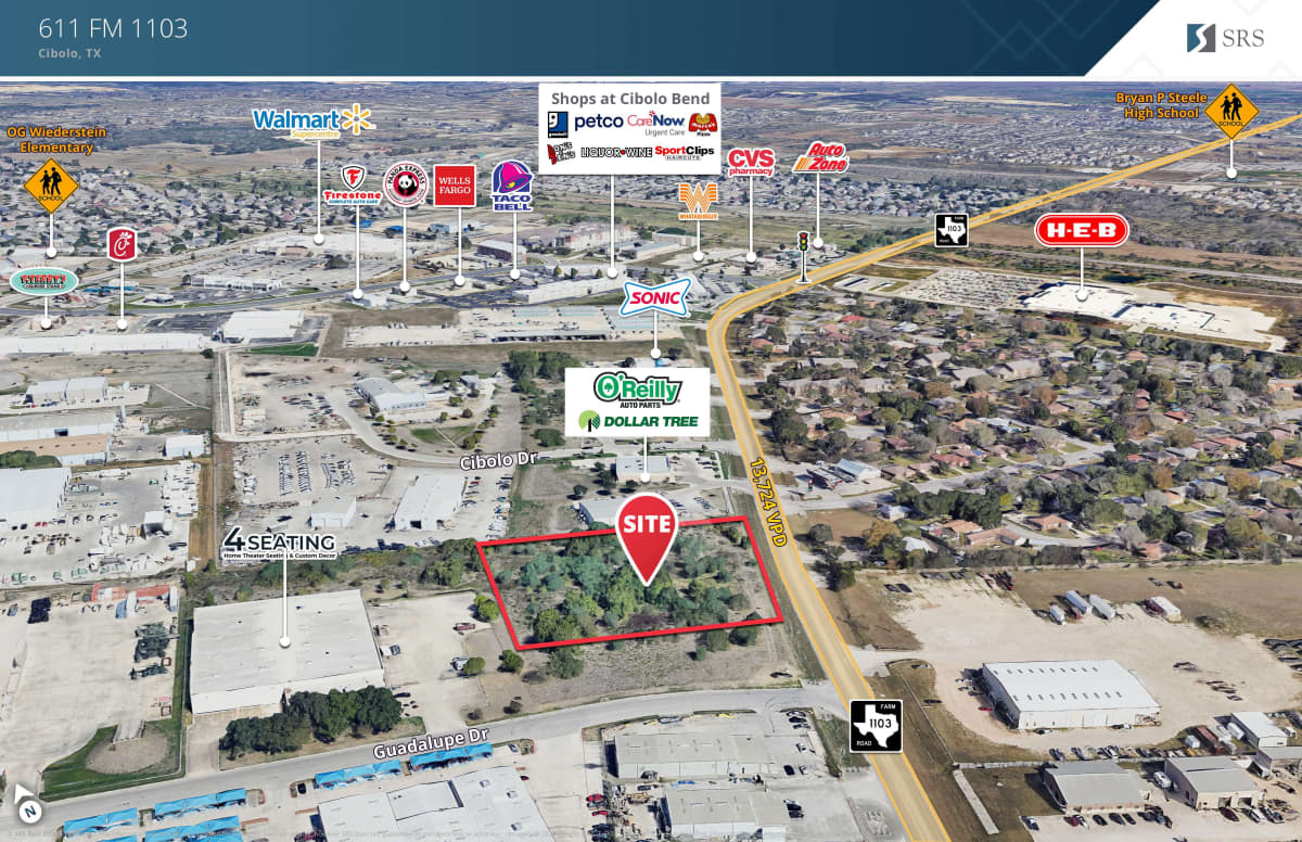 611 FM 1103 - Cibolo Pad Site | Retail for sale in Cibolo, Texas - SRS