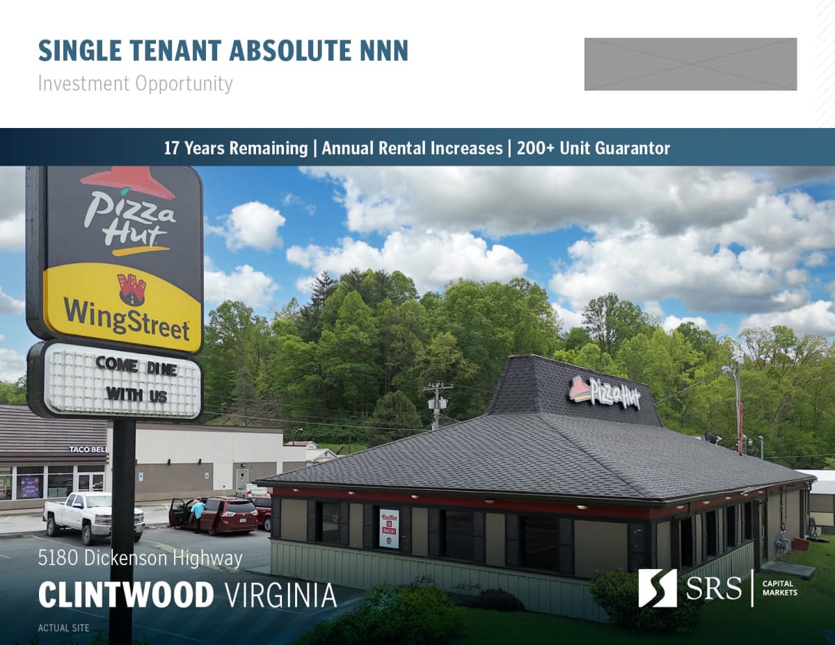 Clintwood, VA - Pizza Hut | Retail investment sale in Clintwood, Virginia - SRS