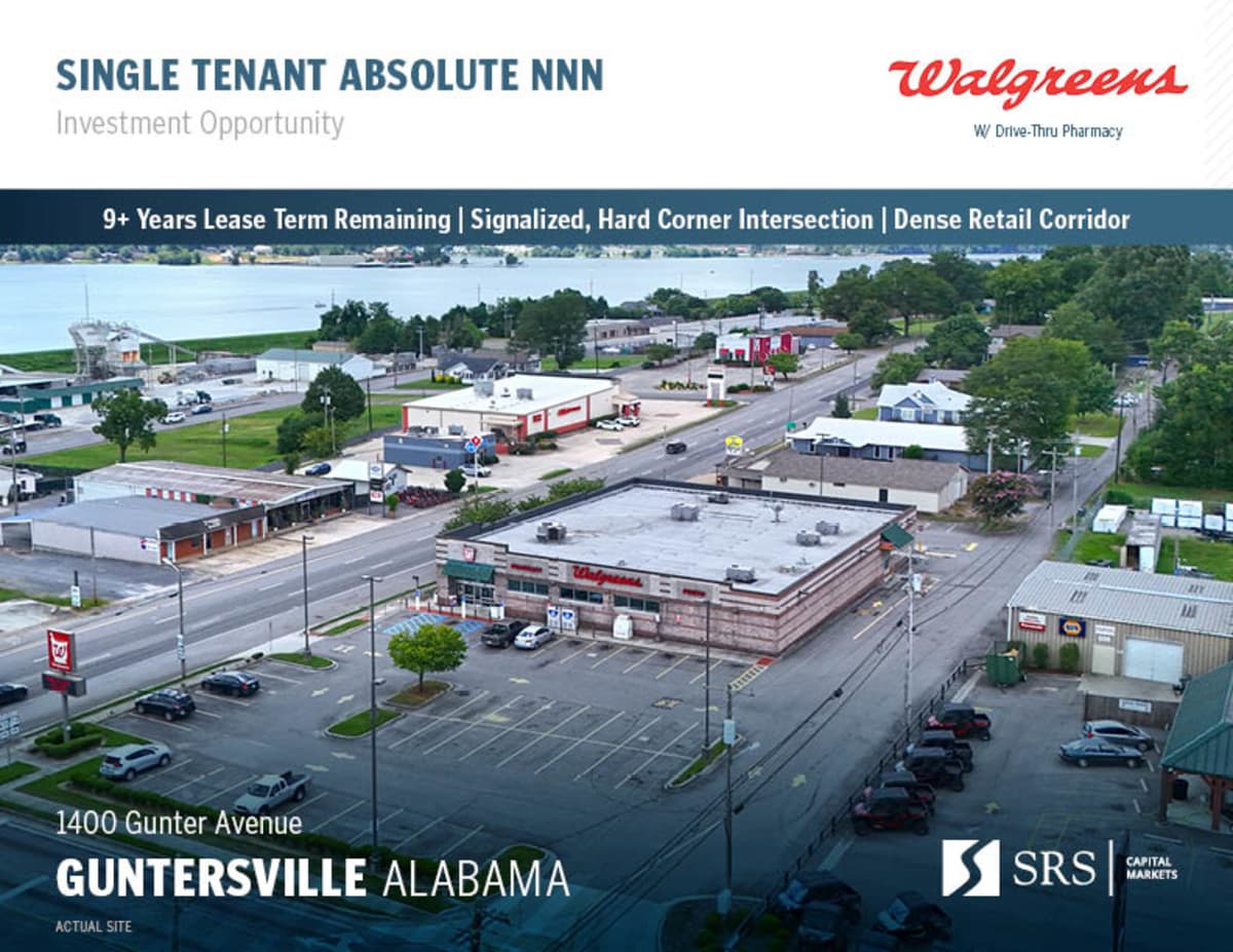 Guntersville, AL - Walgreens | Retail investment sale in Guntersville ...