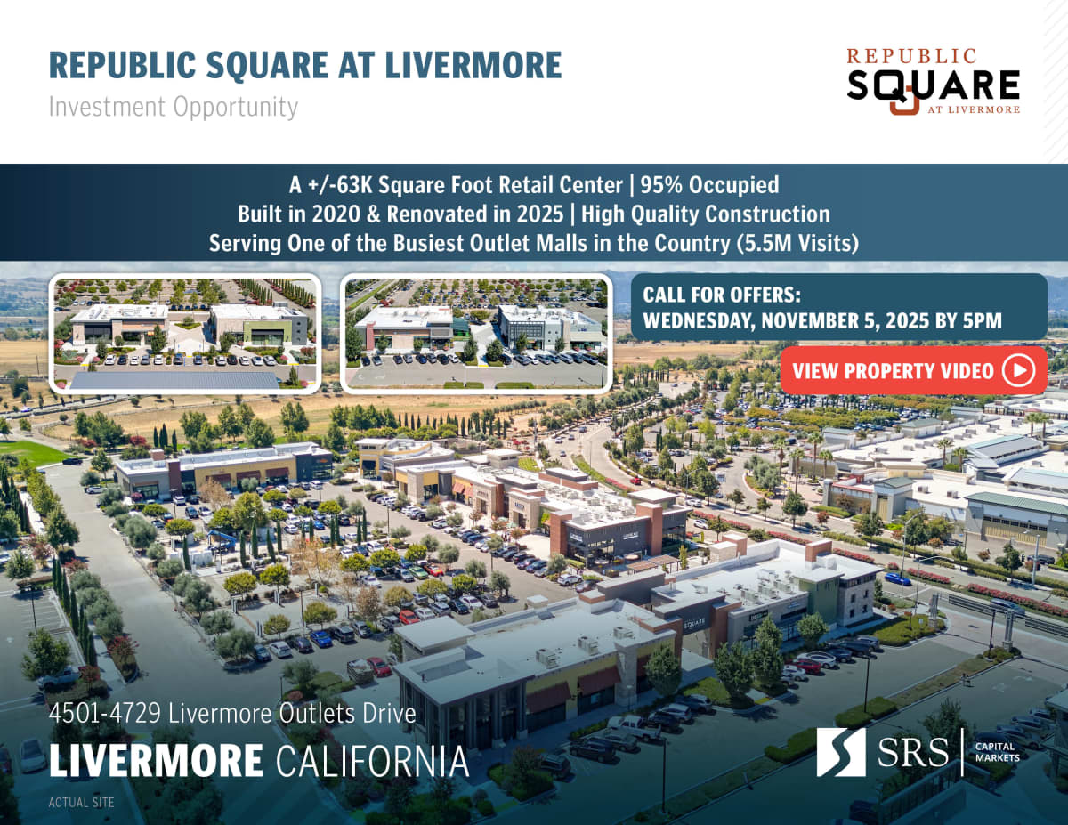 Livermore, CA - Republic Square | Retail investment sale in Livermore ...