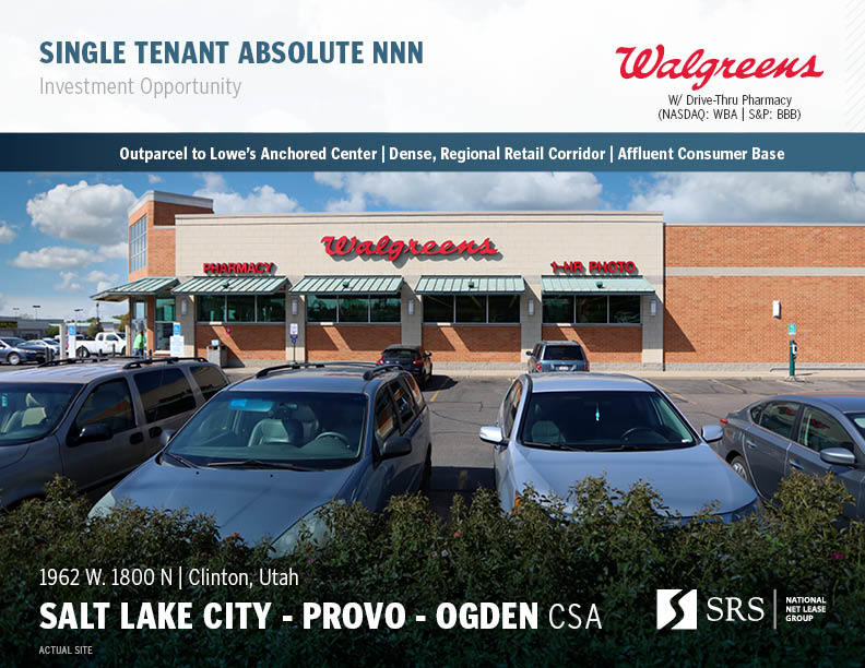 Clinton, UT - Walgreens | Retail investment sale in Clearfield, Utah - SRS
