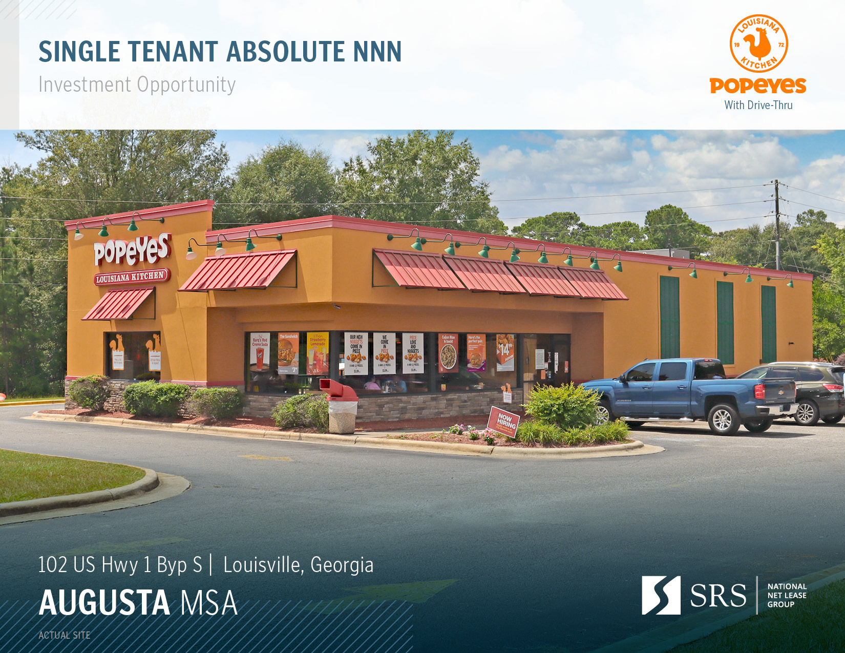 Louisville GA - Popeyes | Retail investment sale in Louisville, Georgia ...