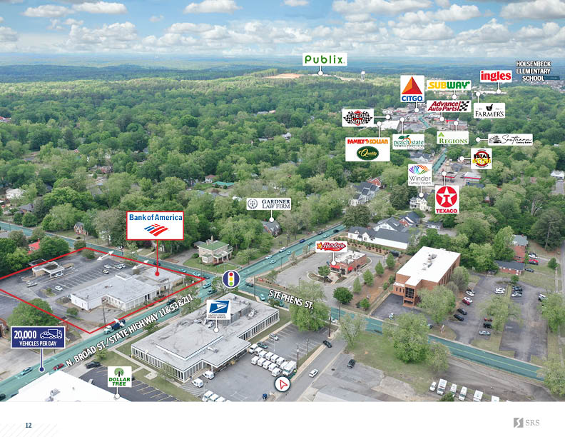 Winder, GA - Bank of America Multi Tenant | Retail investment sale in Winder, Georgia - SRS