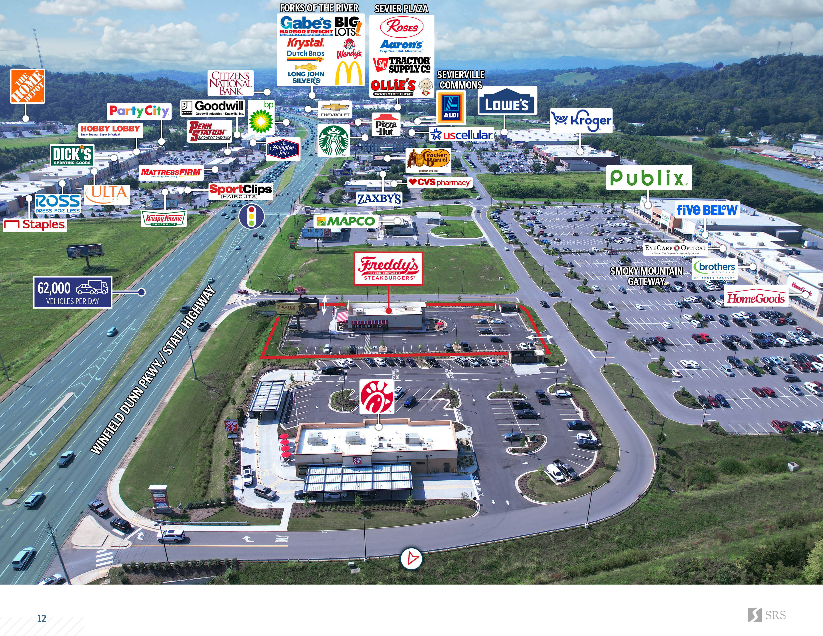 Sevierville, TN - Freddy's | Retail investment sale in Sevierville, Tennessee - SRS