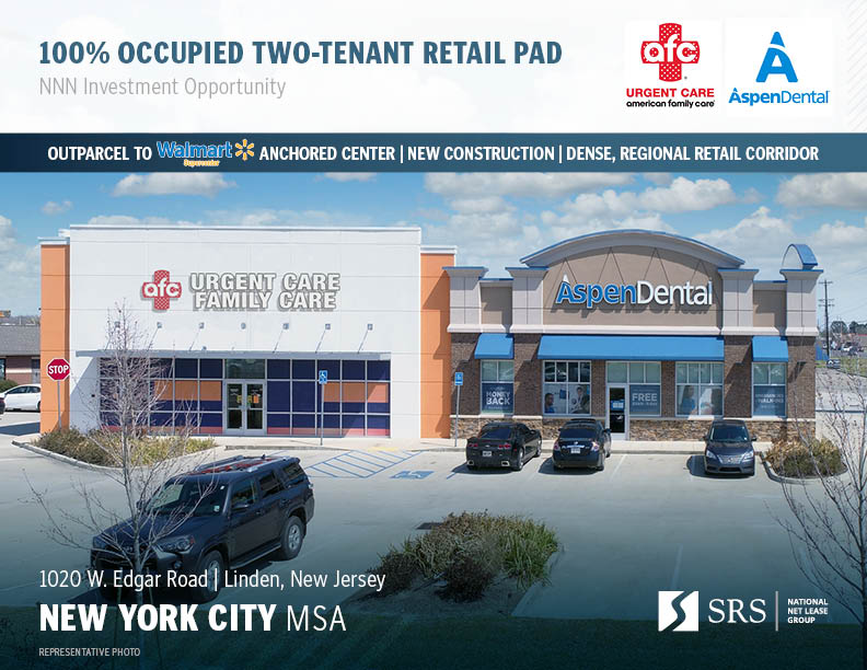 Linden, NJ - Aspen Dental & AFC Urgent Care | Retail investment sale in ...