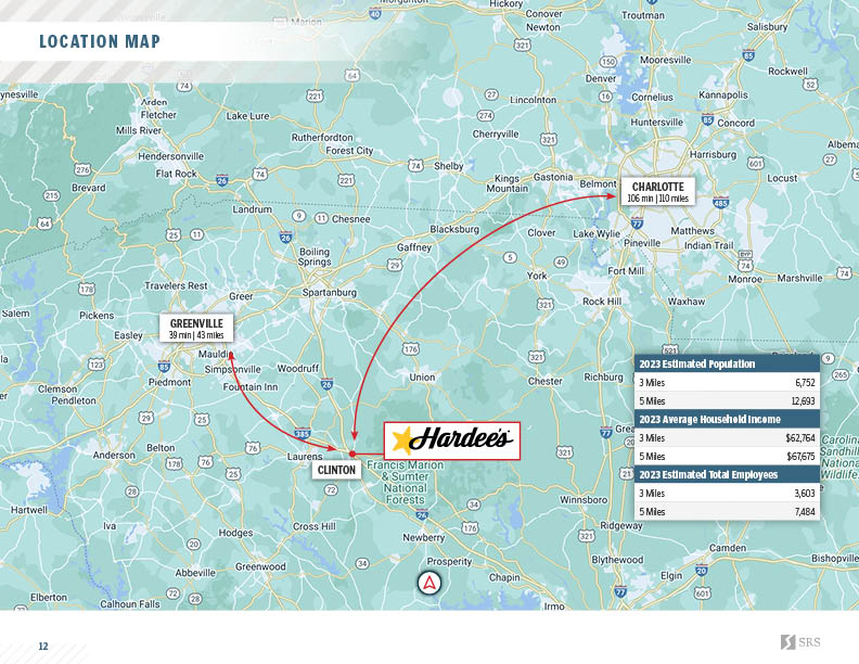 Clinton, SC - Hardee's | Retail investment sale in Clinton, South ...