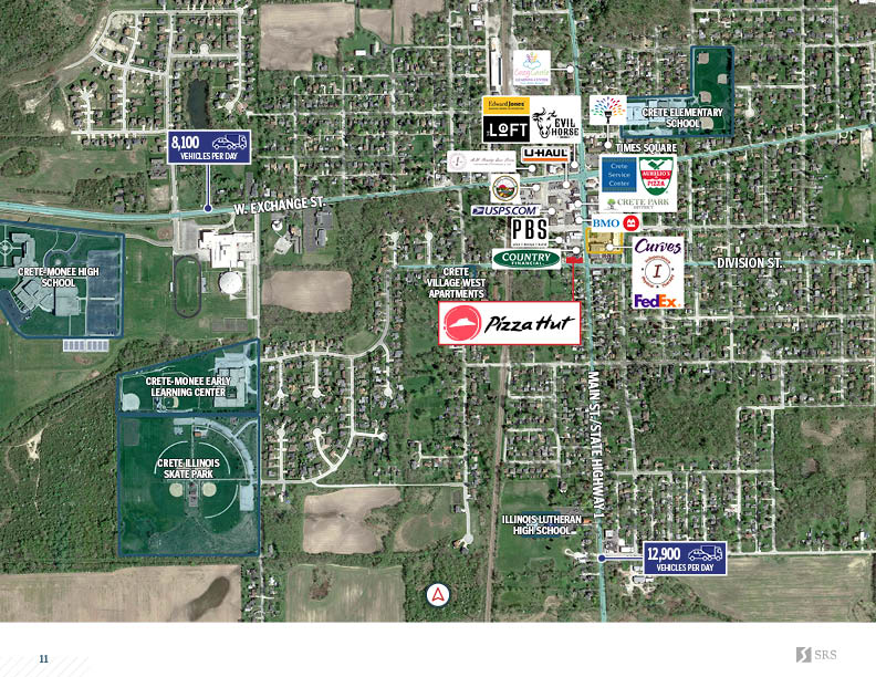 Crete, IL - Pizza Hut | Retail investment sale in Crete, Illinois - SRS