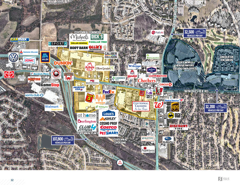 Memphis, TN - Centennial Crossing Inline Shops | Retail investment sale ...