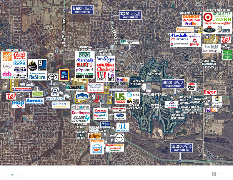 Memphis, TN - Centennial Crossing Inline Shops | Retail investment sale ...