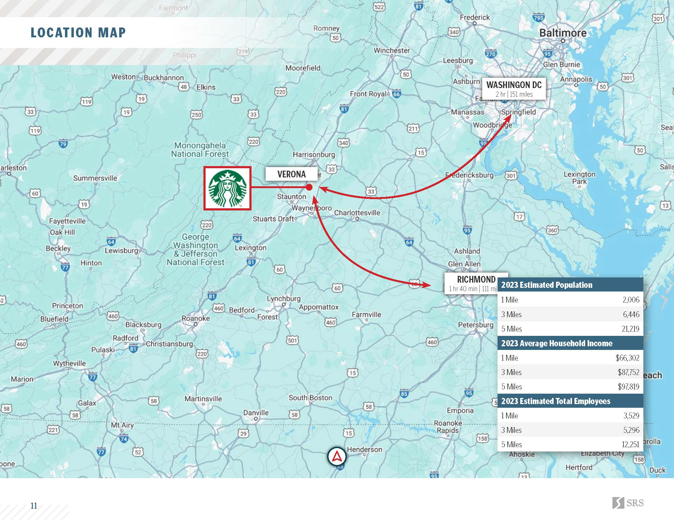 Verona, VA - Starbucks | Retail investment sale in Verona, Virginia - SRS