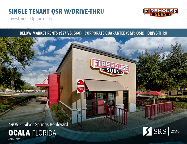Ocala, FL - FIrehouse Subs | Retail investment sale in Ocala, Florida - SRS