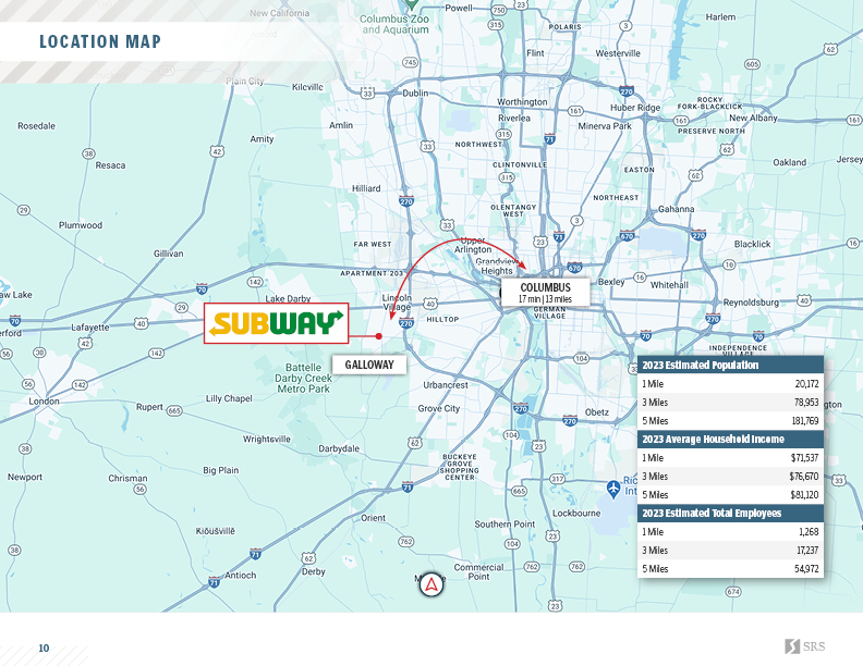 Galloway, OH - Subway | Retail investment sale in Galloway, Ohio - SRS