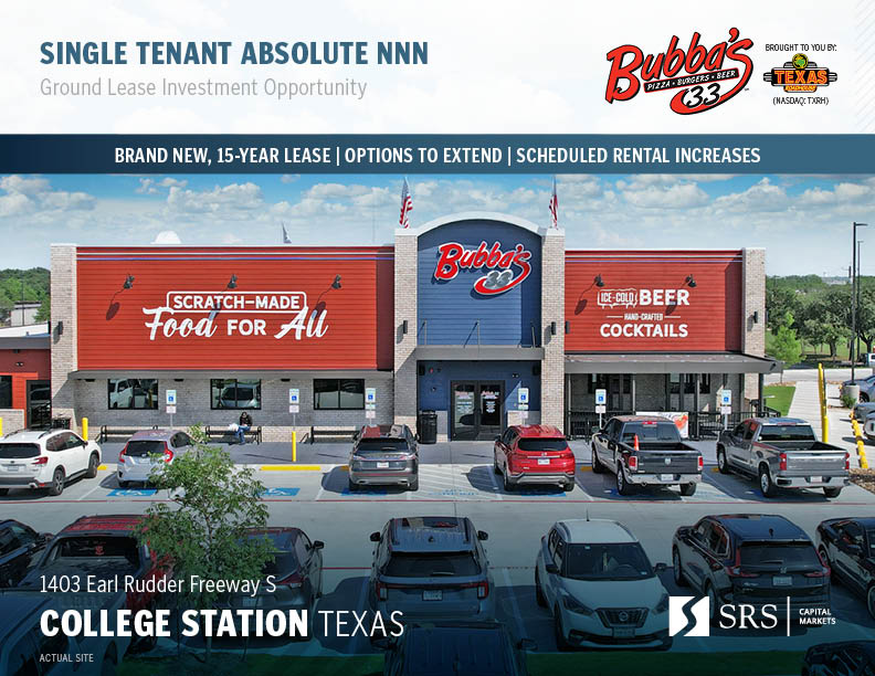 College Station, TX - Bubba's | Retail investment sale in College ...