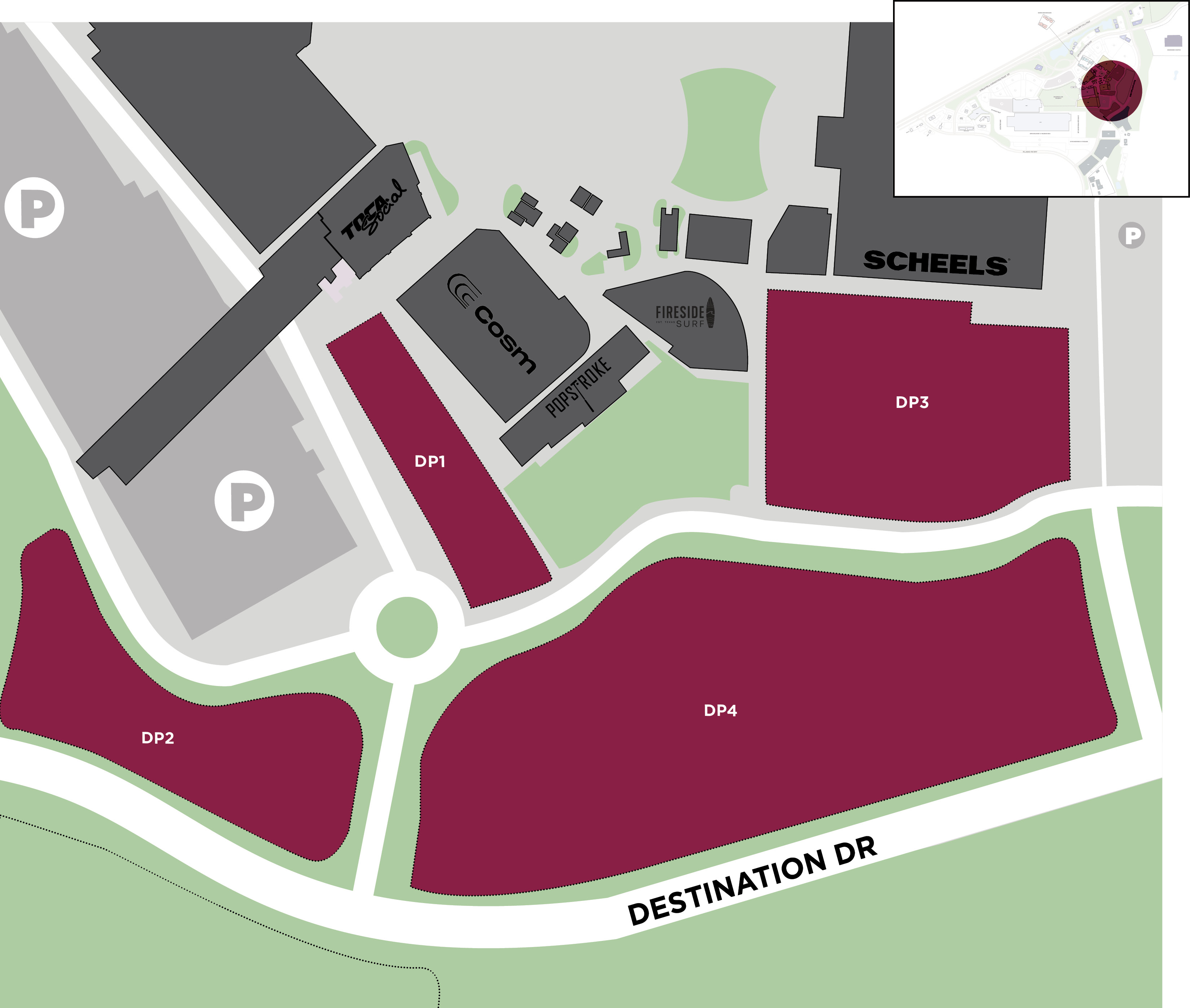 Grandscape Site Plan - Destination Pads - SRS