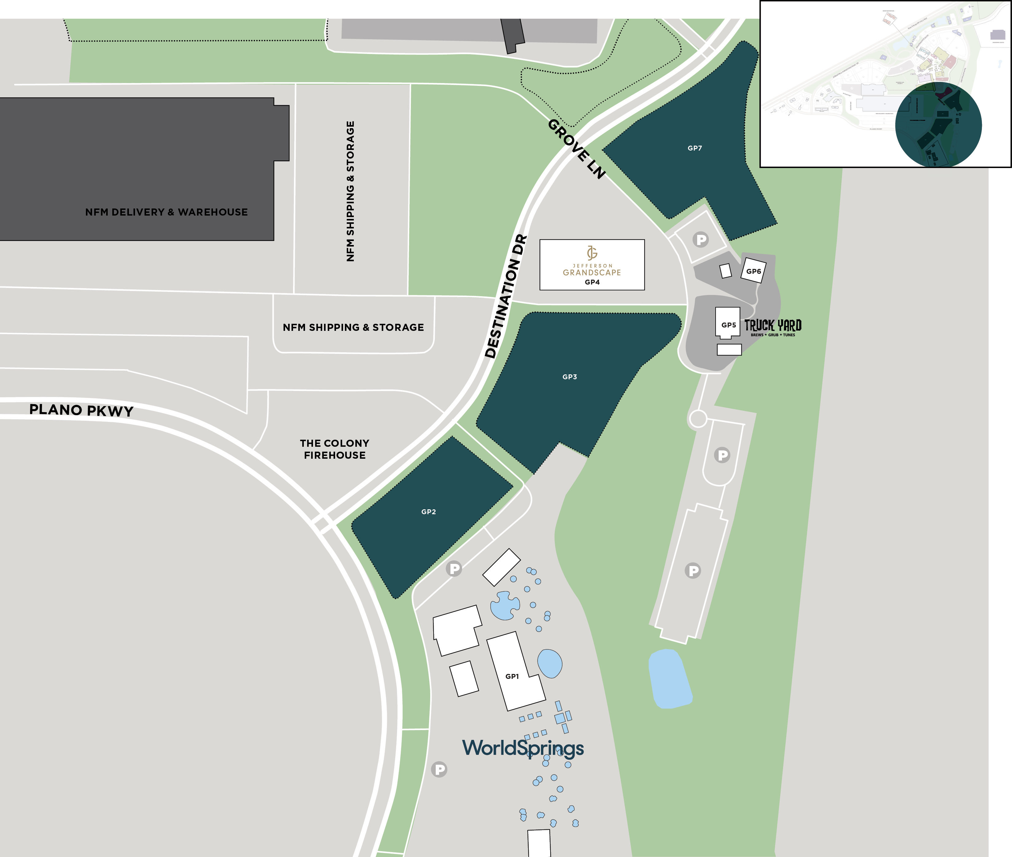 Grandscape Site Plan - Grove Pads - SRS