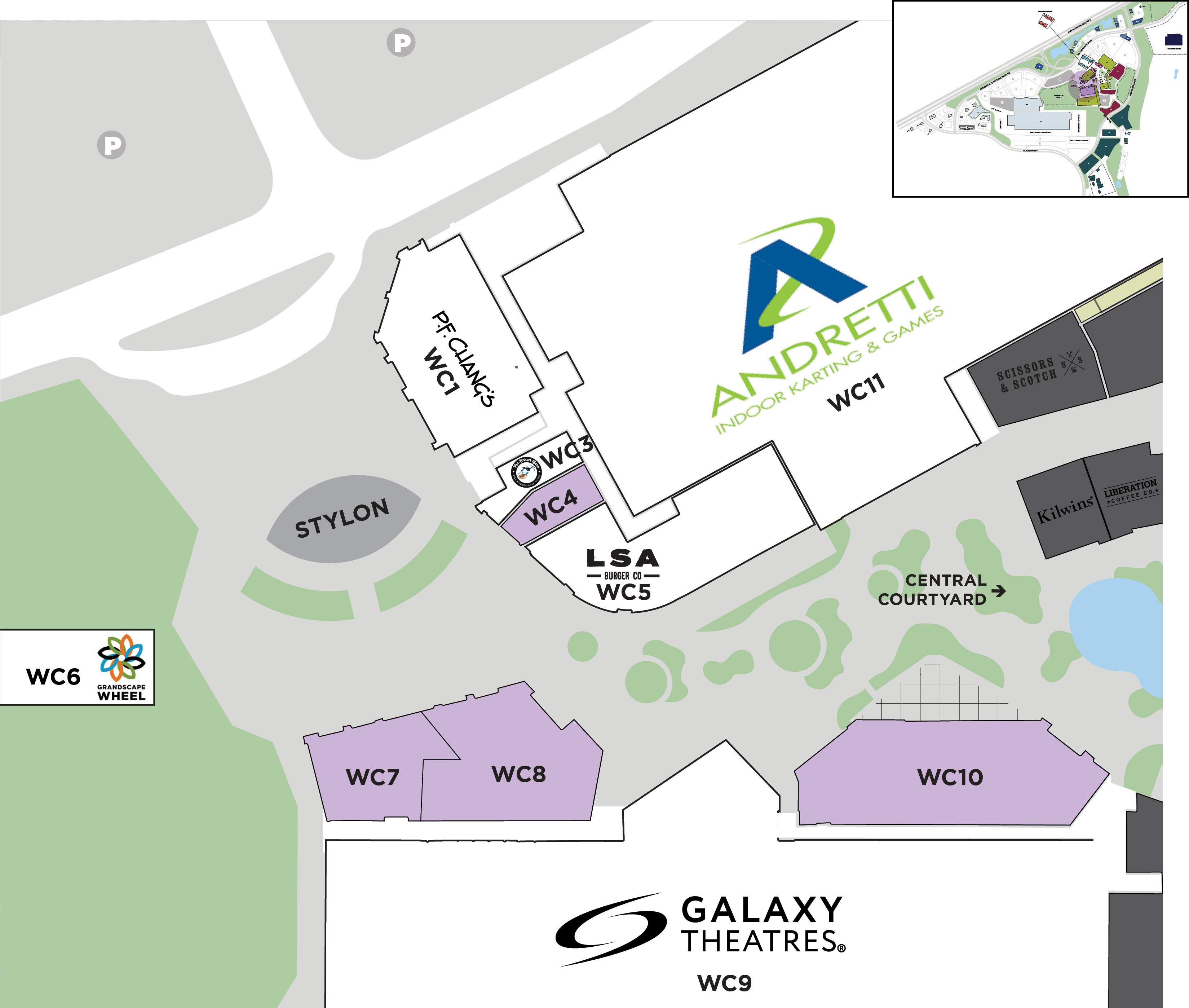 Grandscape Site Plan - West Courtyard - SRS