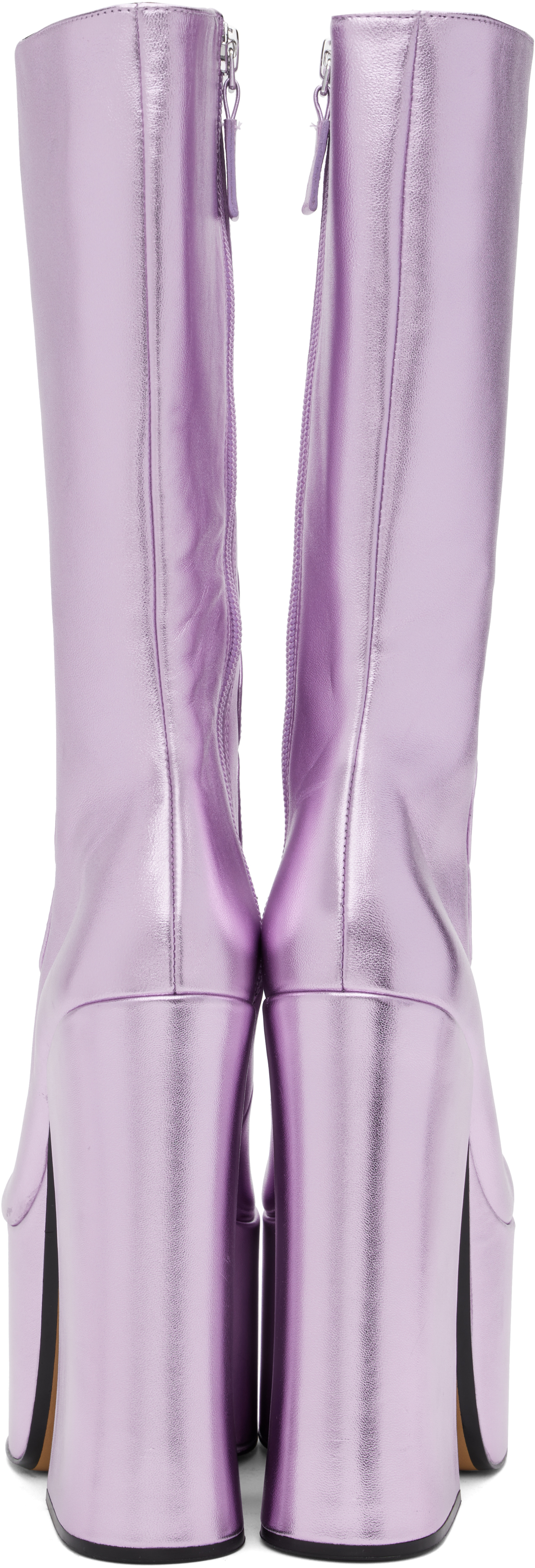 Akaashi Keiji Purple Chelsea Boots For Men UMI Pastel Lilac Stretch ...