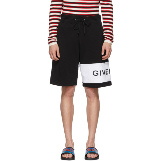 Givenchy Logo Shorts In Red | ModeSens