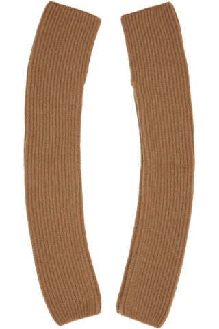 Nehera: Tan Merino Wool Sleeves | SSENSE