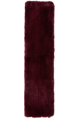 Yves Salomon: Red Fur Scarf | SSENSE