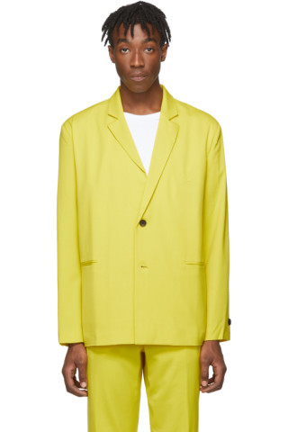 424: Yellow Armband Blazer | SSENSE Canada