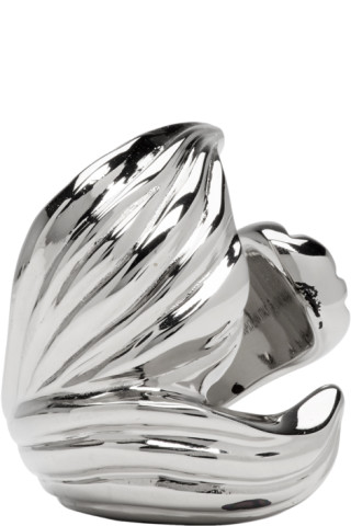 Givenchy: Silver Eclipse Ring | SSENSE