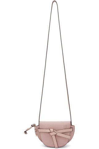 Loewe: Pink Mini Gate Bag | SSENSE