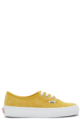Vans: Yellow Suede Authentic Sneakers | SSENSE