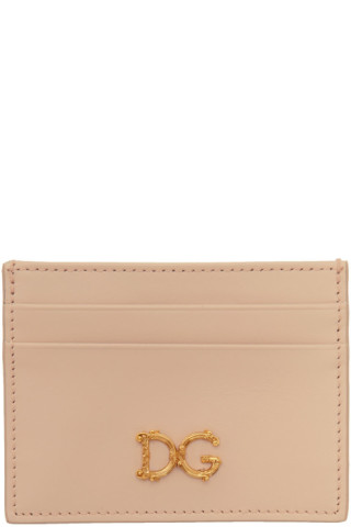 Dolce & Gabbana: Pink DG Card Holder | SSENSE