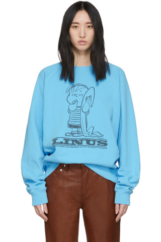 Marc Jacobs: Blue Peanuts Edition Linus Sweatshirt | SSENSE Canada