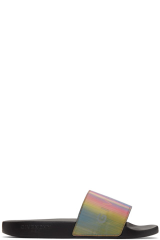 Givenchy: Multicolor Logo Slides | SSENSE Canada