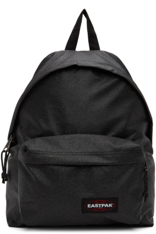 Eastpak: Grey Glitter Padded Pak'r Backpack | SSENSE Canada