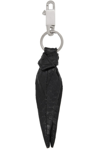 Rick Owens: Black Snake Spike Keychain | SSENSE