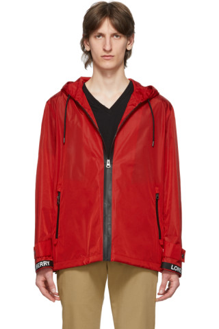 Burberry: Red Compton Jacket | SSENSE UK