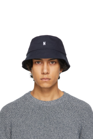 Navy Twill Bucket Hat by Norse Projects on Sale