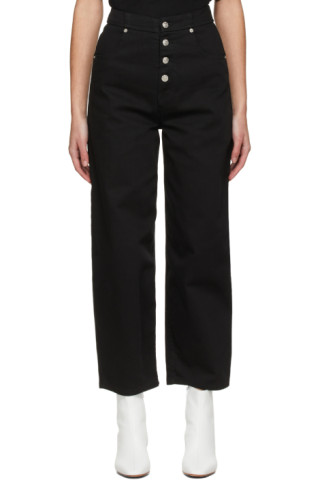 MM6 Maison Margiela: Black Carrot Jeans | SSENSE UK