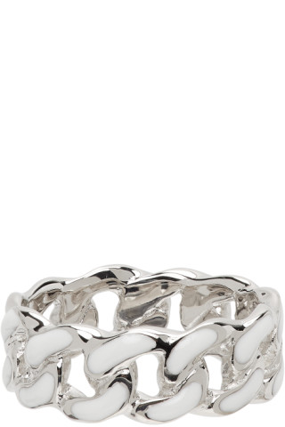 A.P.C.: Silver Sam Ring | SSENSE Canada