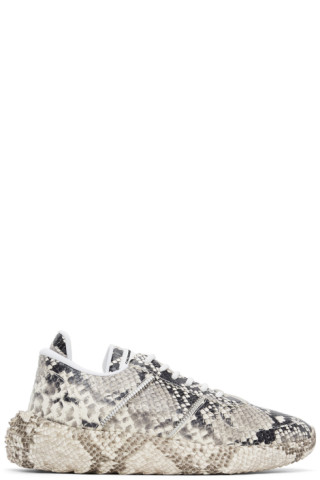 Giuseppe Zanotti: Black Python Urchin Sneakers | SSENSE Canada