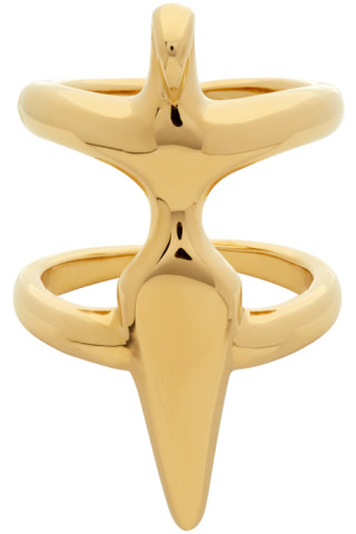 Chloé: Gold Femininities Ring | SSENSE